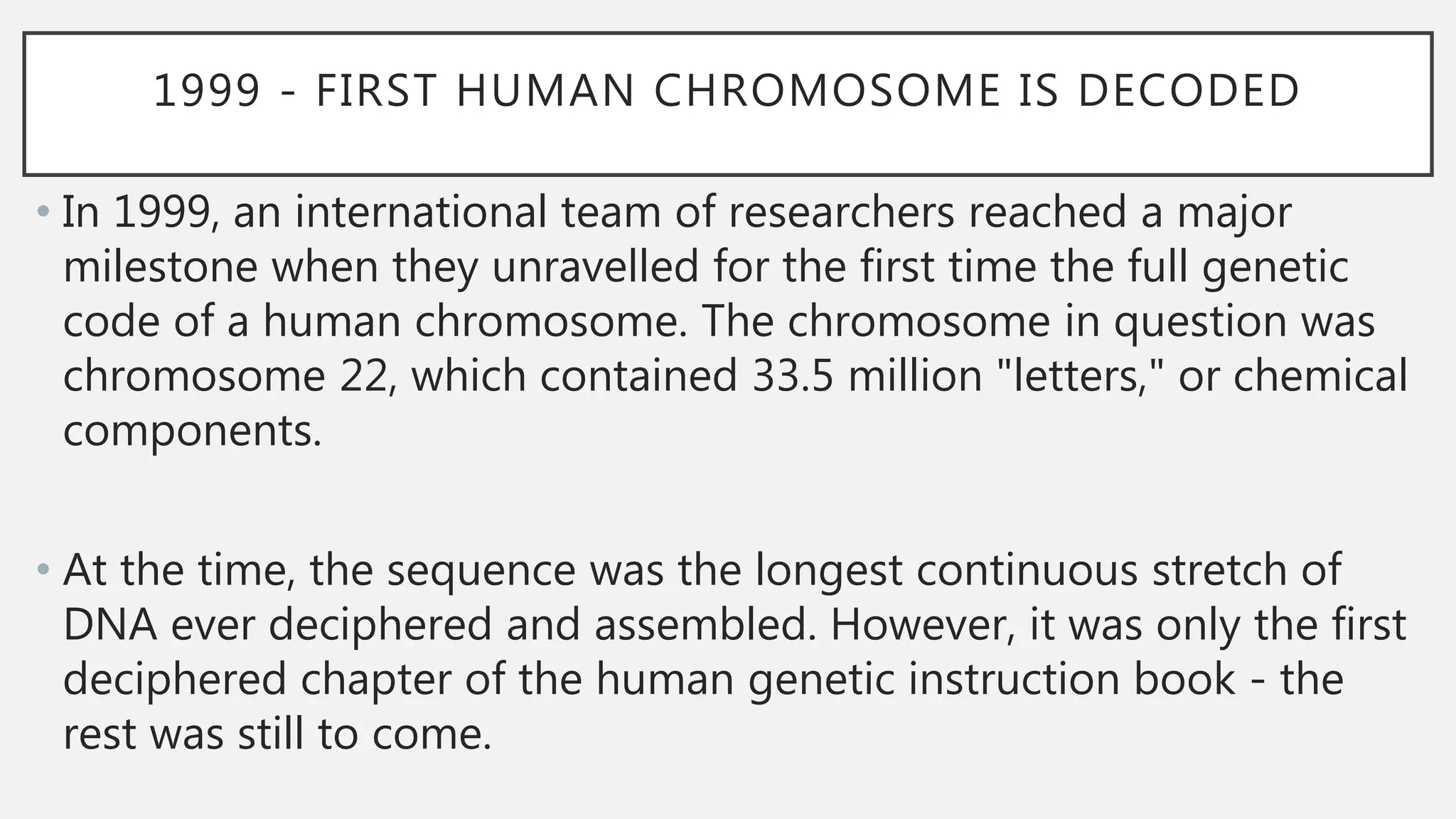 Chronological history of DNA; Timeline | PPTX