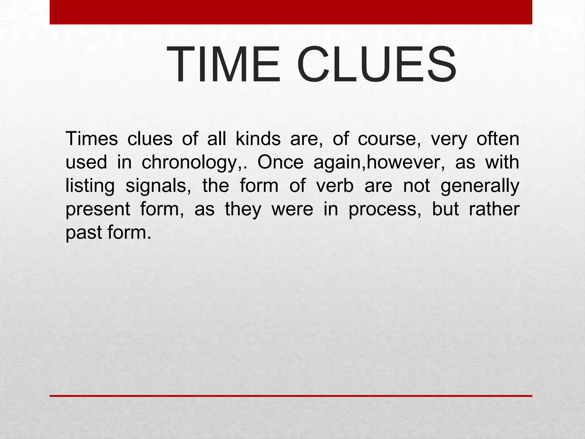 Chronological Order | PPTX