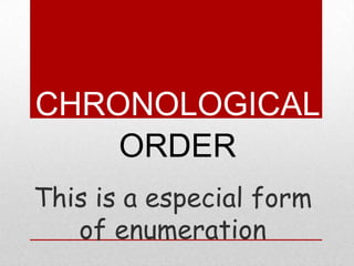 Chronological Order | PPTX