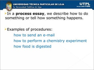 Chronological order process essays | PPT