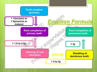 Chronology of odontogenesis and age determination from radiograph.pptx