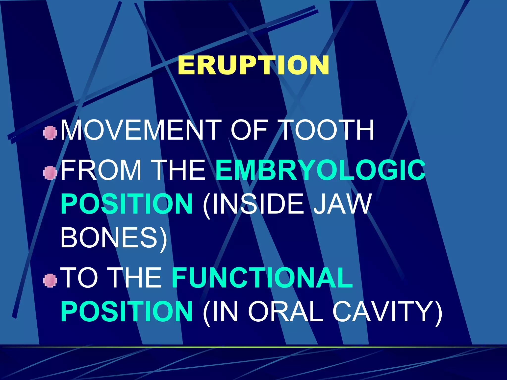 CHRONOLOGY OF TEETH ERUPTION | PPTX