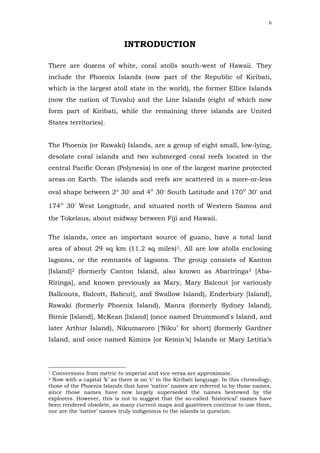 THE PHOENIX ISLANDS REPUBLIC OF KIRIBATI: AN ANNOTATED AND ILLUSTRATED ...