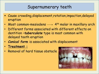 Chronology, Eruption disorders, importance of first permanent molar.pptx