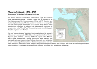 The Chronology of Islamic Dynasties in The World | PDF