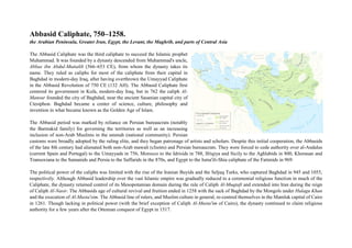 The Chronology of Islamic Dynasties in The World | PPT