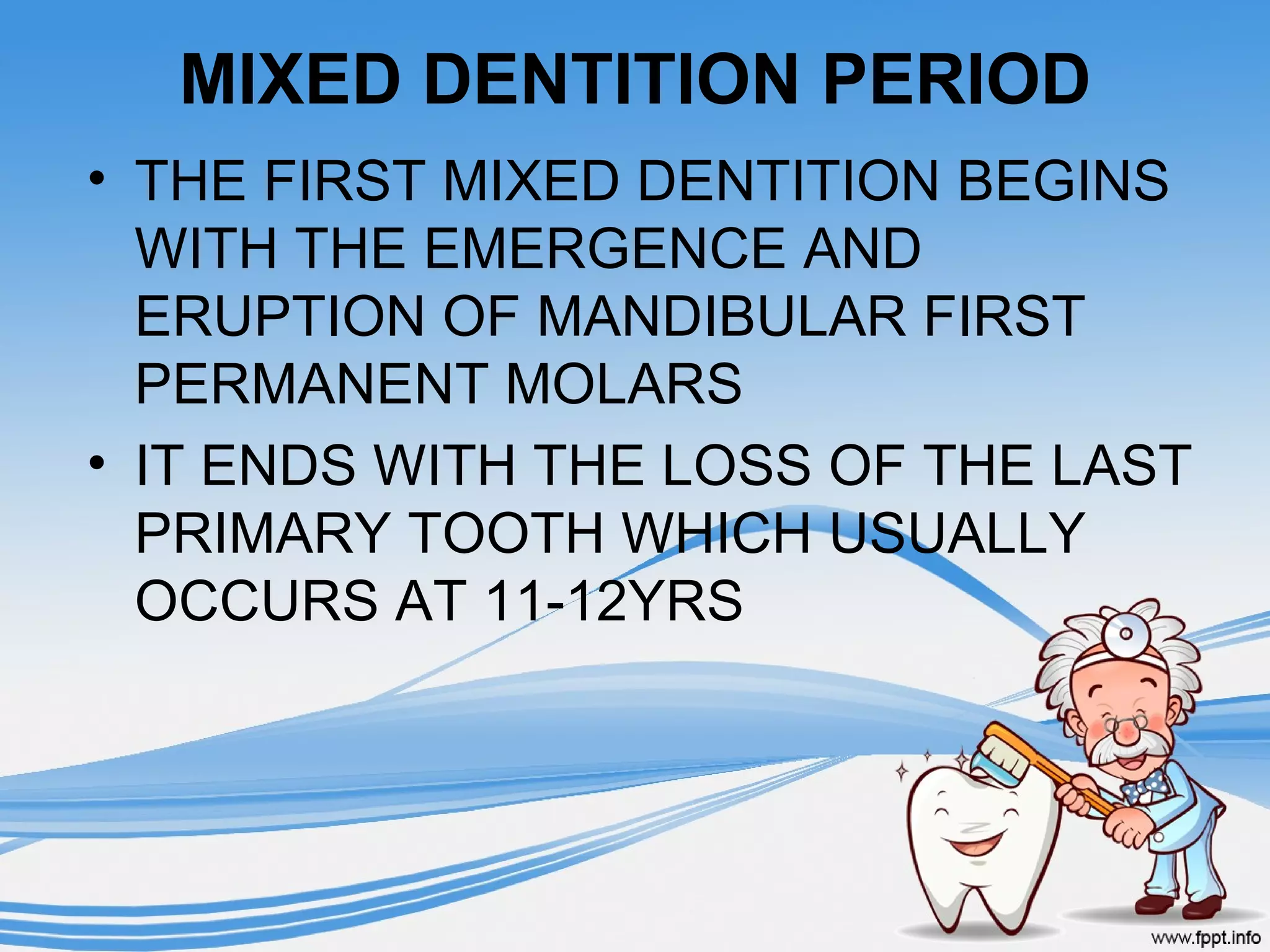 Chronology of primary and permanent dention | PPT