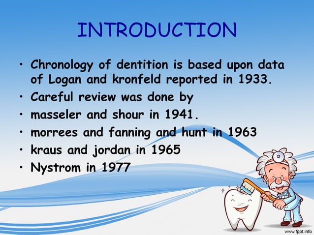 Chronology of primary and permanent dention | PPT | Dental Health ...