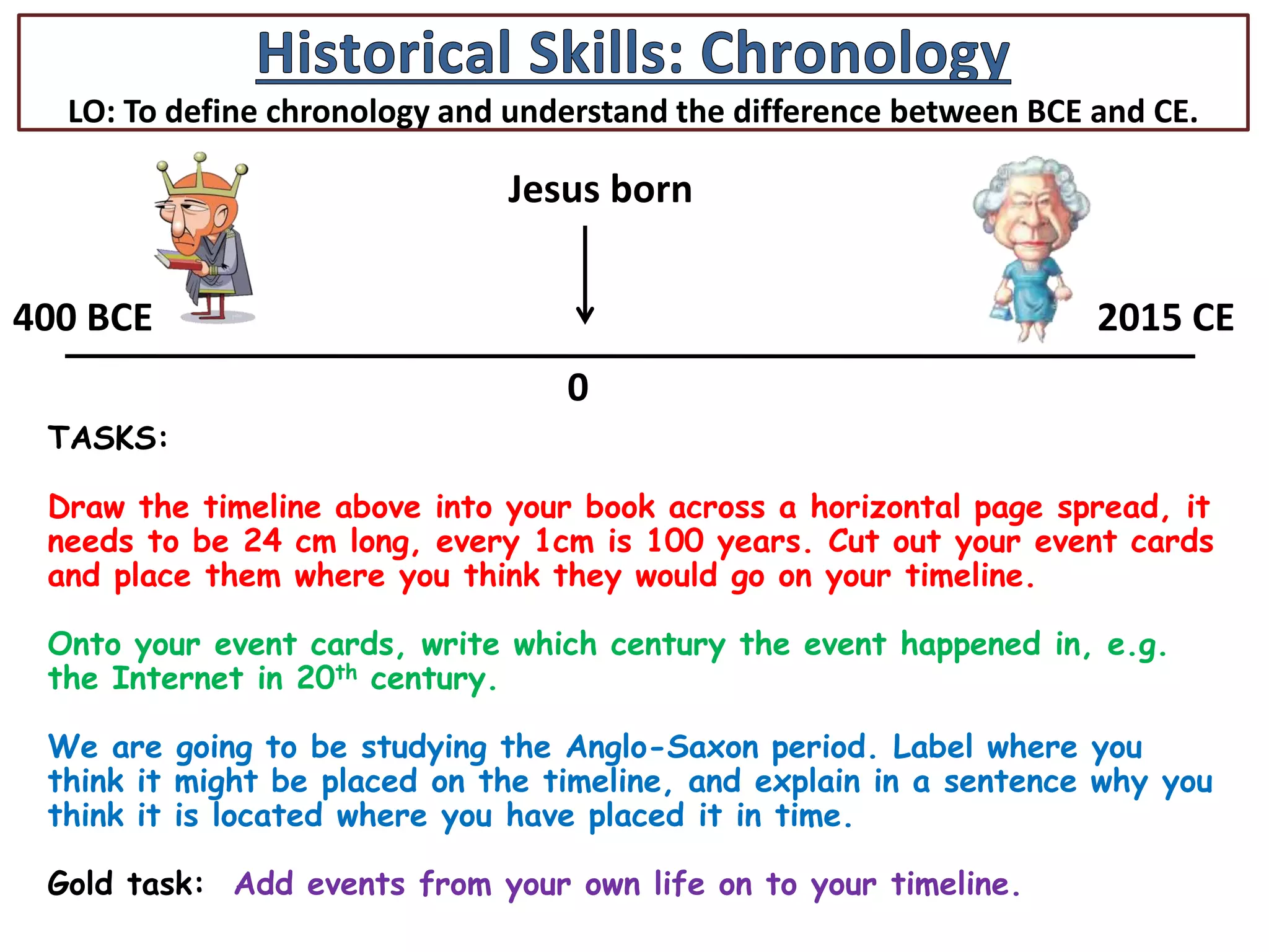 Chronology skills lesson | PPTX