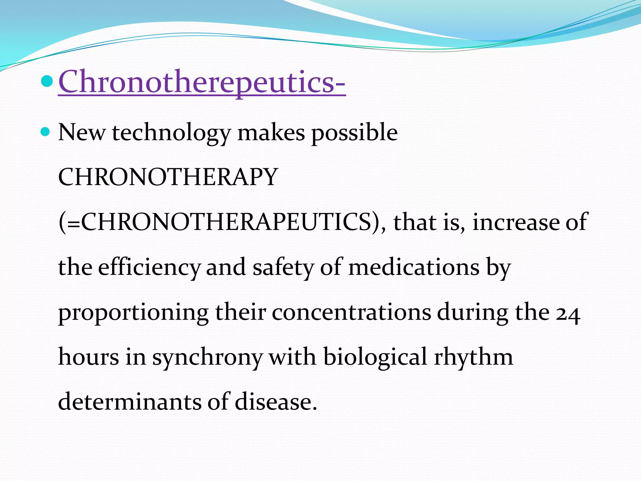 Chronopharmacology | PPTX
