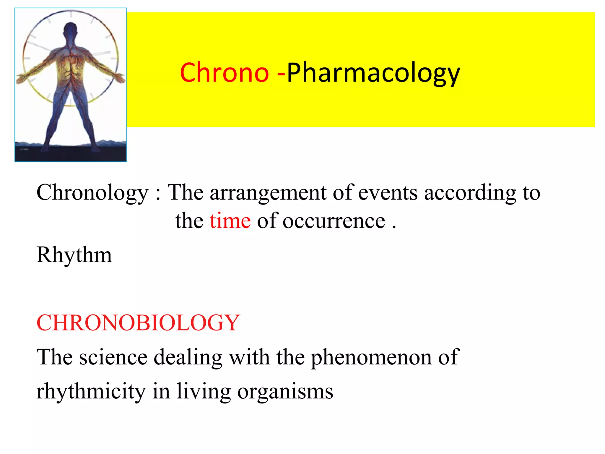 Chronopharmacology basic concepts | PPT