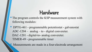 Chronopotentiometry | PPTX