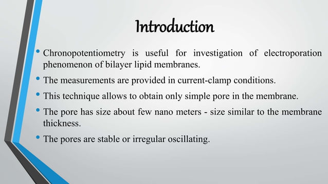 Chronopotentiometry Pptx