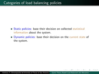Game Theoretic Load Balancing | PPT