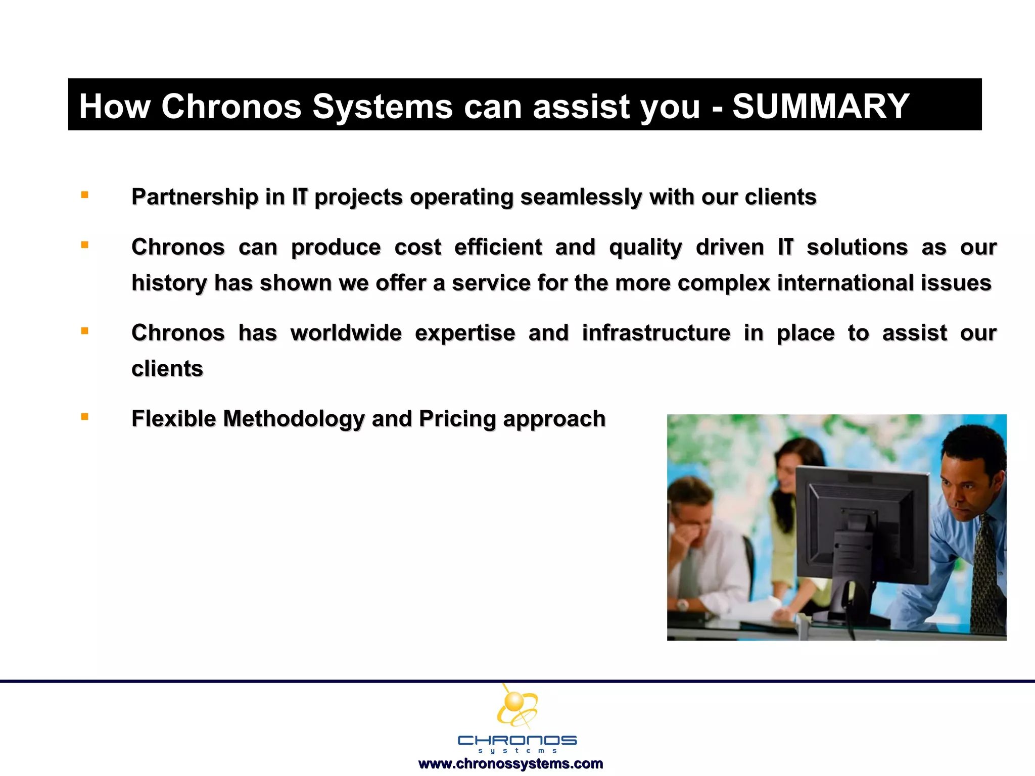 Chronos Systems Presentation 2009 English | PPT