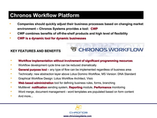 Chronos Systems Presentation 2009 English | PPT