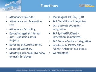 Chronos Time Recording with SAP Business ByDesign | PPT