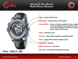 Top 10 World Timer Luxury Watches | PPT