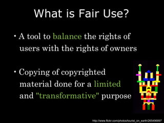 Fair Use for Educators | PPT | Law