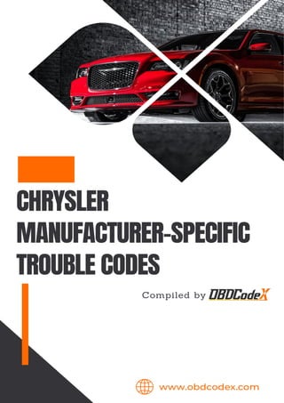Chrysler Manufacturer-specific OBD2 Trouble Codes List - OBDCodex | PDF