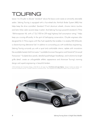 Chrysler Sebring Sedan | PDF