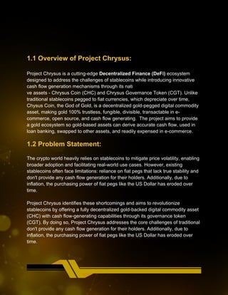 Chrysus Whitepaper v1 | PDF
