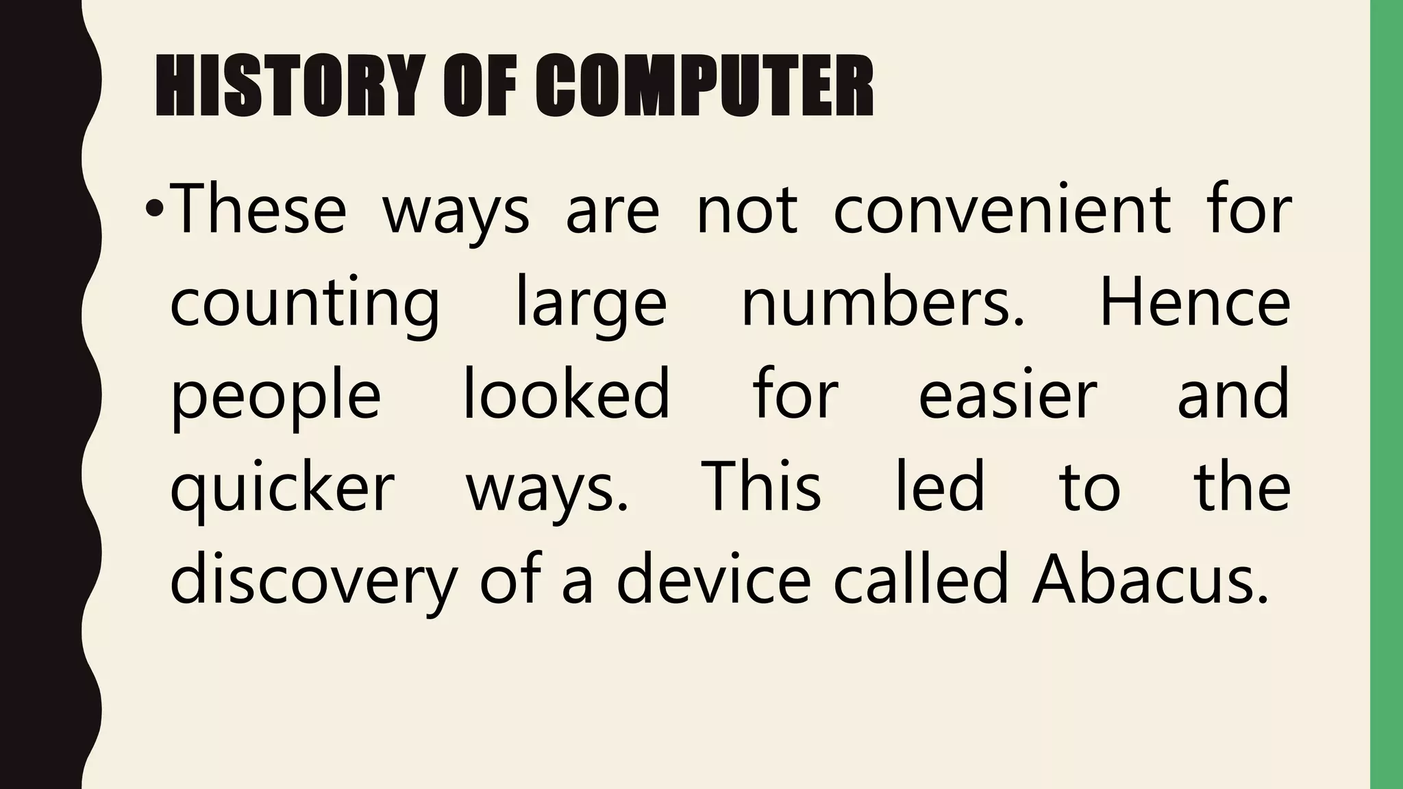 HISTORY OF THE COMPUTER | PPTX