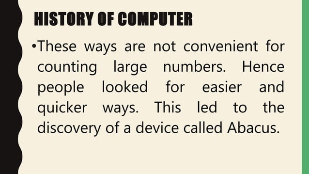 HISTORY OF THE COMPUTER | PPTX