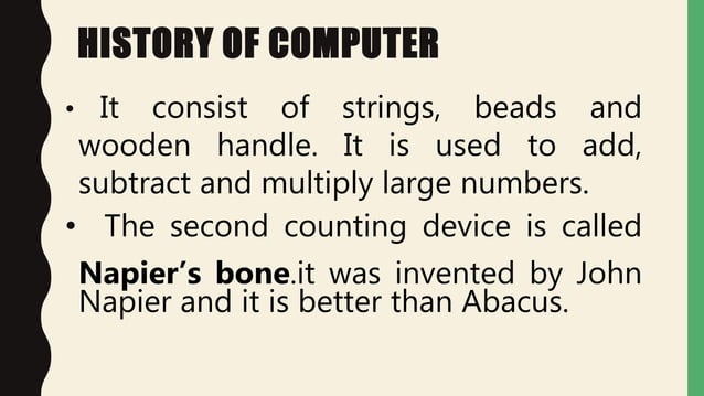 HISTORY OF THE COMPUTER | PPTX