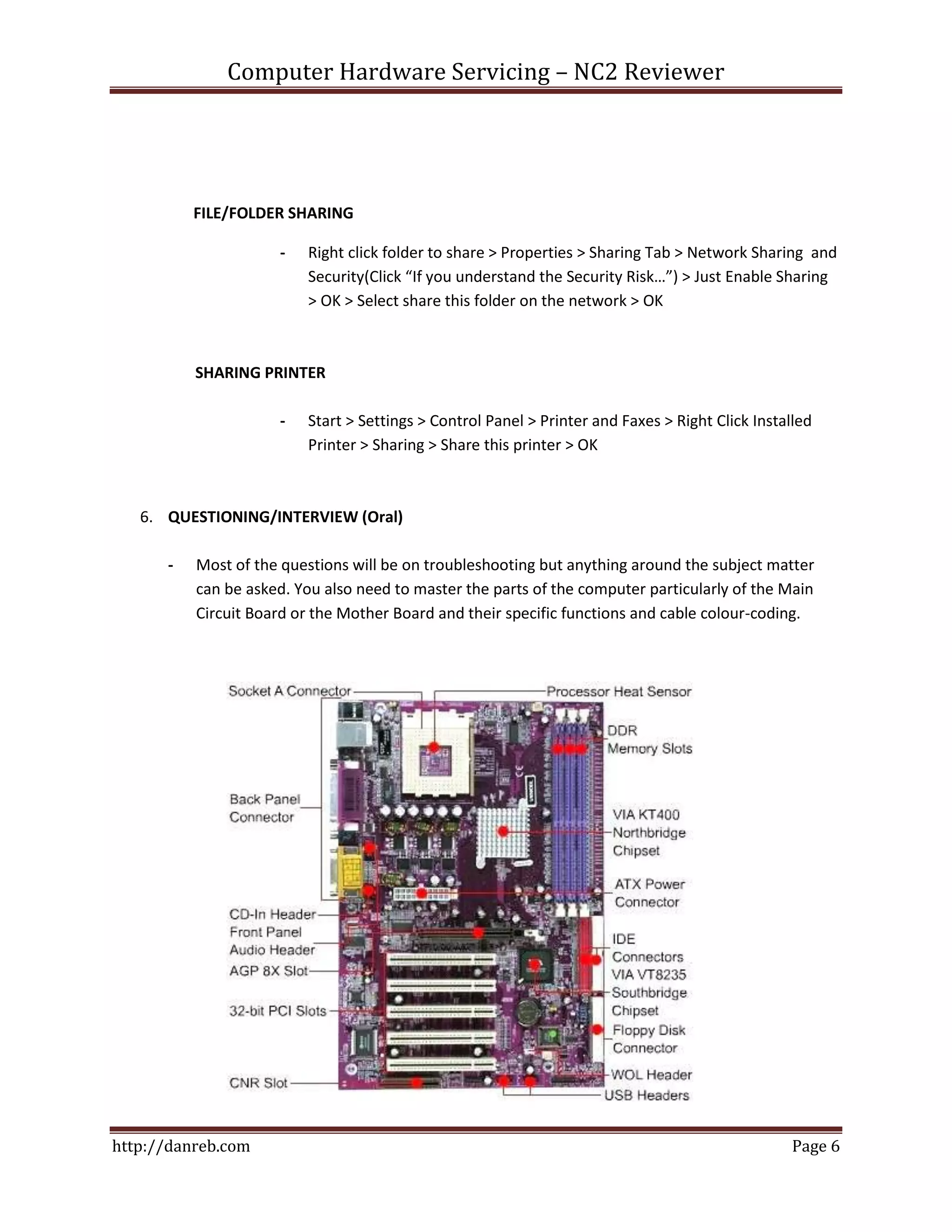 Chs nc2 reviewer - with oral questioning | DOCX Chs nc2 reviewer - with oral questioning | DOCX