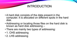 CHA & LBA Addressing | PPTX