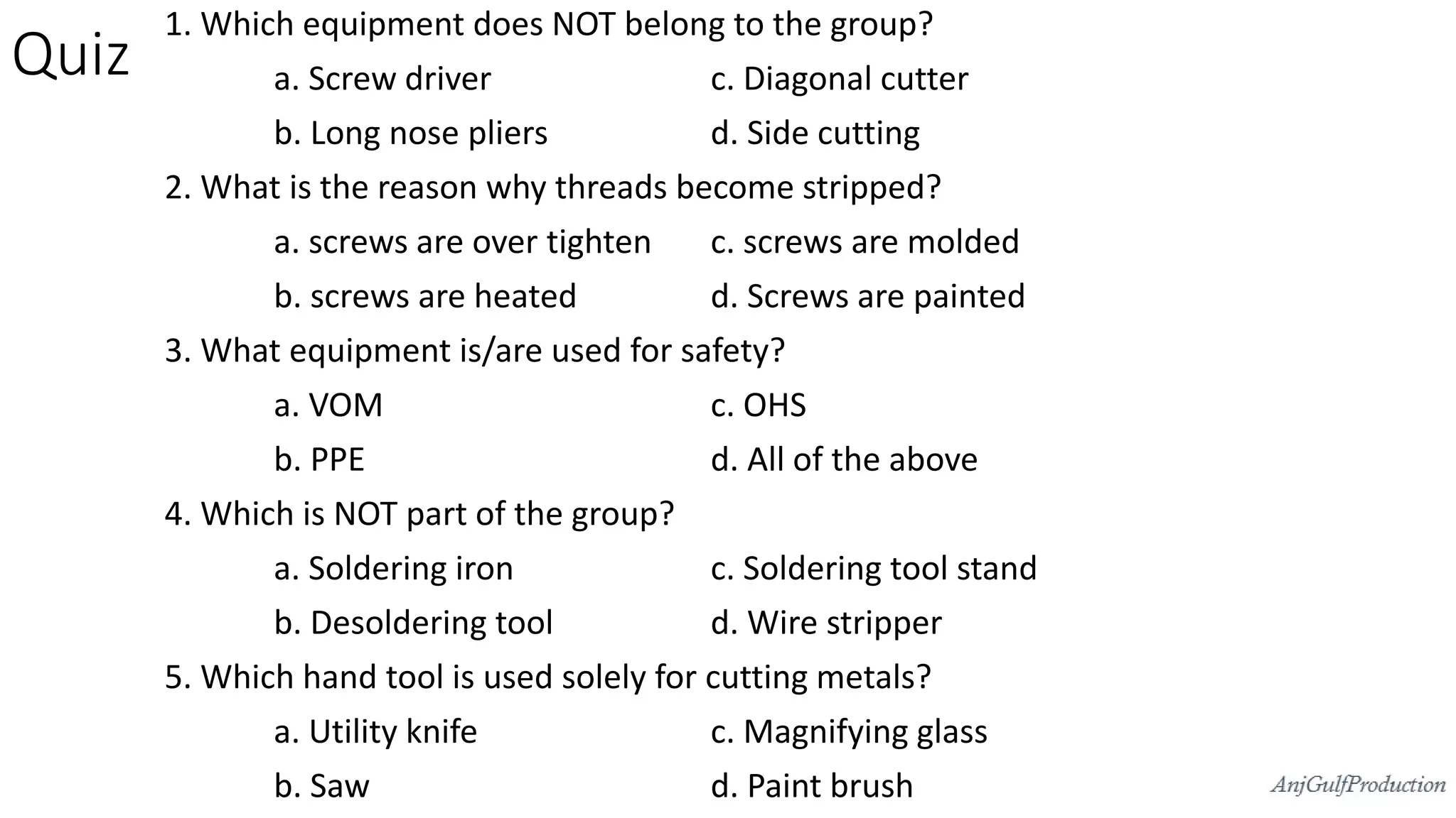 Chs basic tools and equipment | PPTX