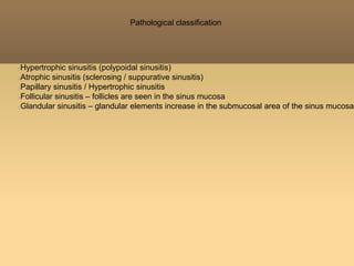 Ch sinusitis | PPTX