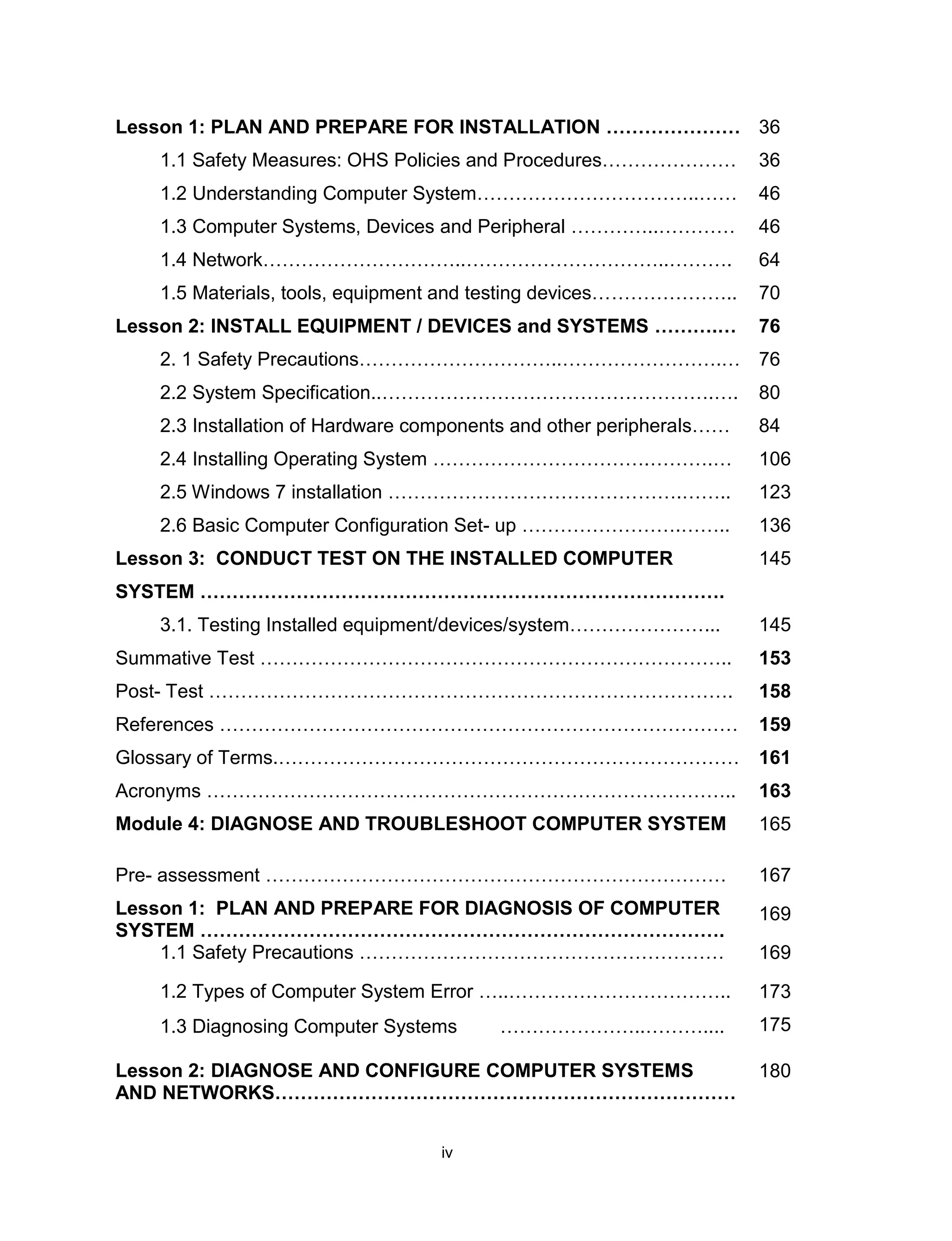 K-12 Grade 9 - Computer Hardware Servicing ICT Learning Material | PDF | Operating Systems ...