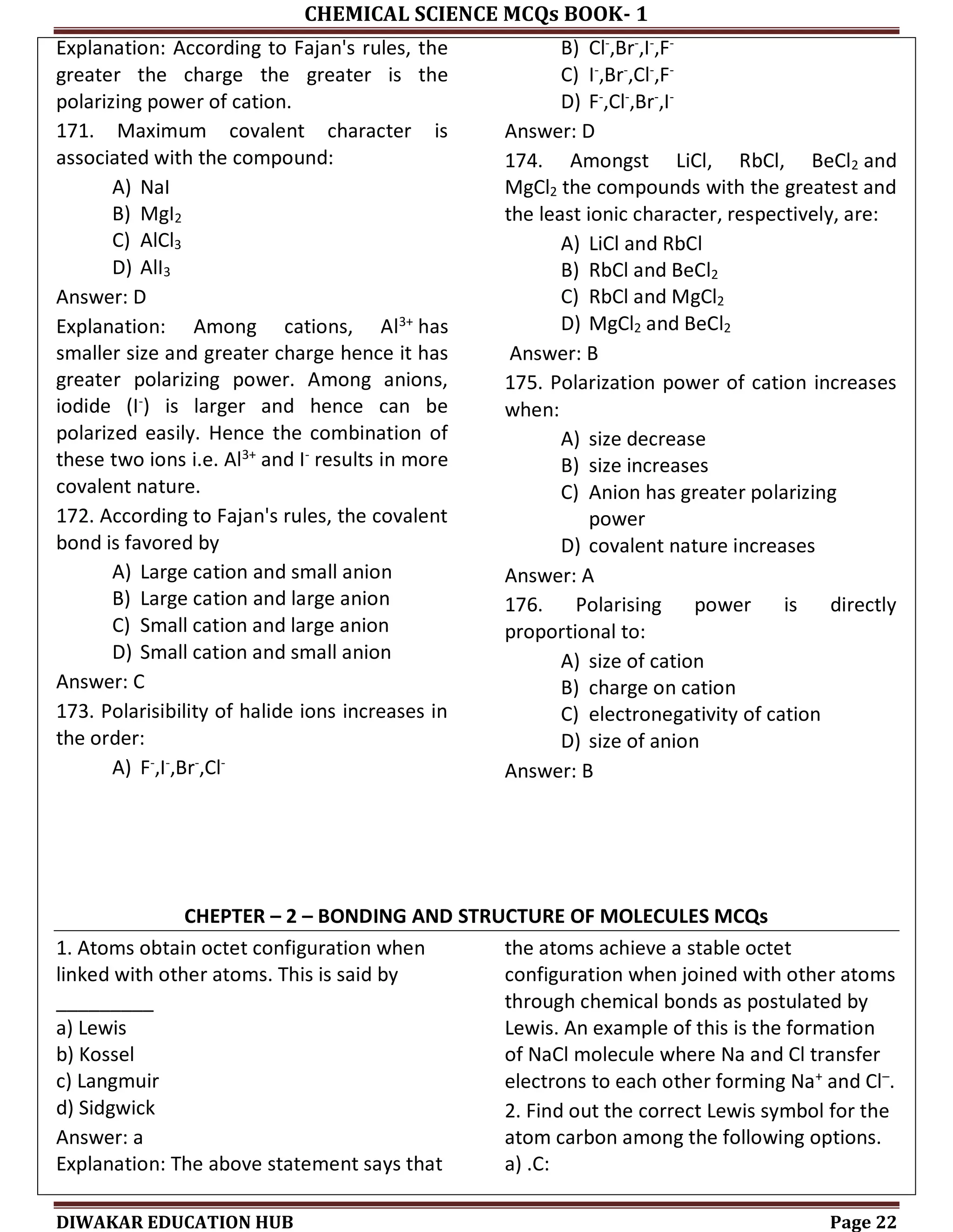 CSIR NET Chemical Science [Chemsirtry] Book PDF [Sample PDF] | PDF