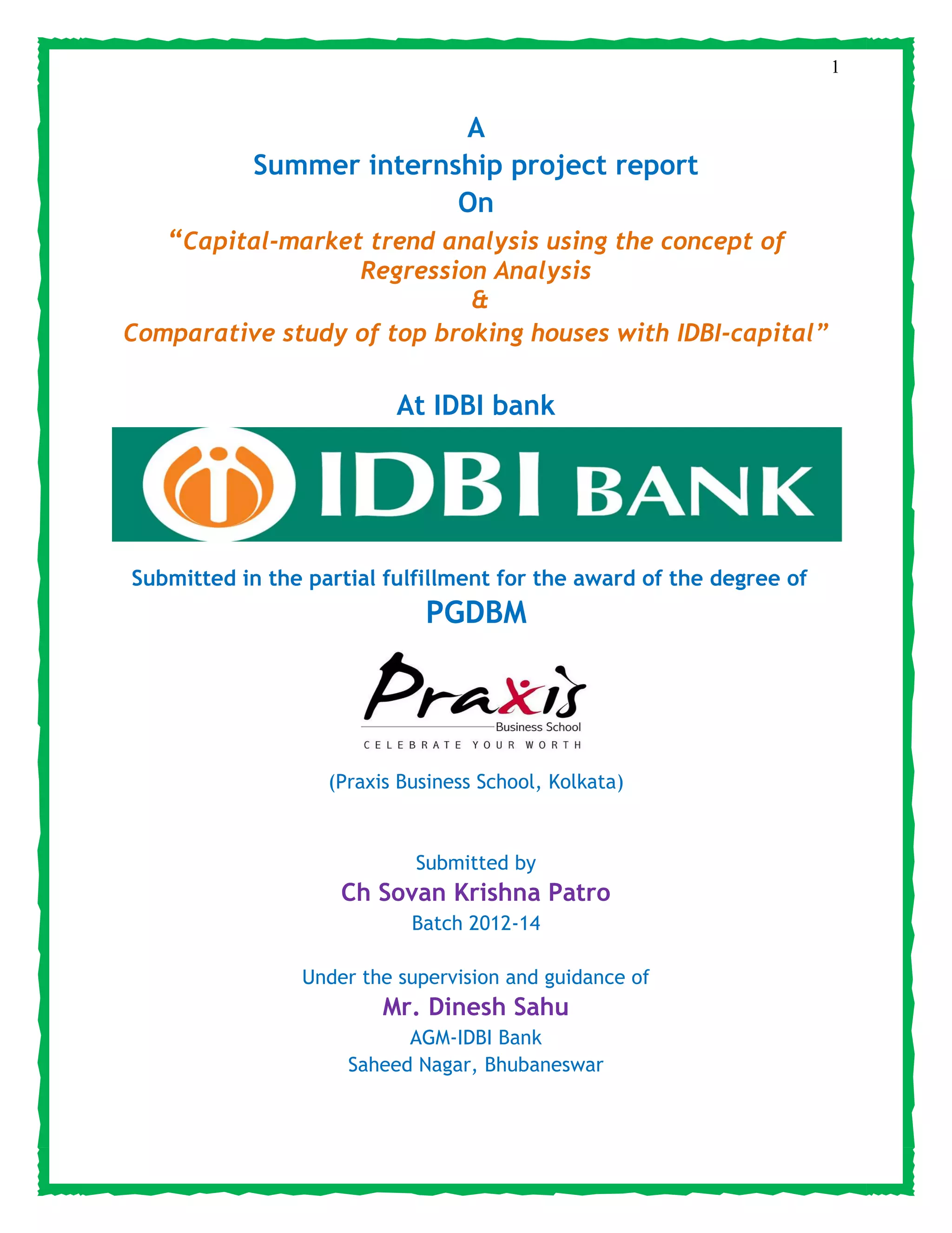 Ch sovan krishna patro,idbi | PDF