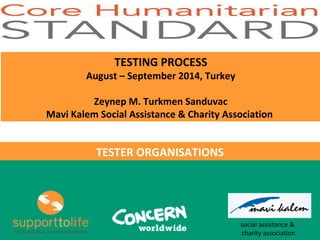 Core Humanitarian Standard & Testing Process | PPT