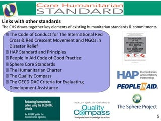 Core Humanitarian Standard & Testing Process | PPT