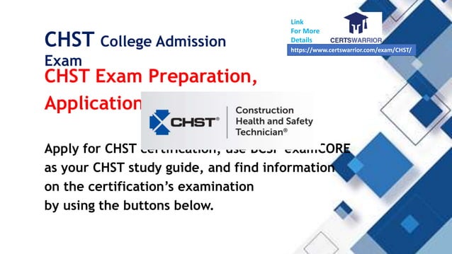 Construction Health and Safety Technician® (CHST®) By CertsWarrior.pptx