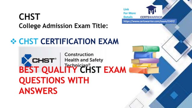Construction Health and Safety Technician® (CHST®) By CertsWarrior.pptx
