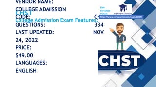 Construction Health and Safety Technician® (CHST®) By CertsWarrior.pptx ...