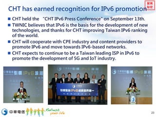 CHT IPv6 Deployment | PPT | Free Download