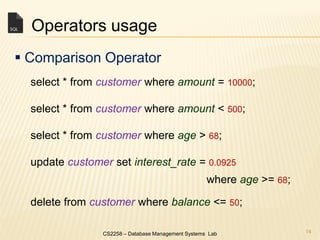 SQL Functions and Operators | PDF