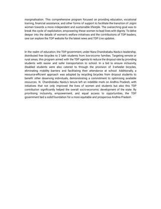 N Chandrababu Naidu’s Impactful Policies For Social And Economic Development | PDF