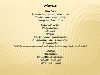 Ch'ti food | PPTX