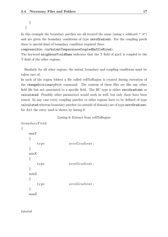 Tutorial to set up a case for chtMultiRegionFoam in OpenFOAM 2.0.0 | PDF | 3-D Graphics ...