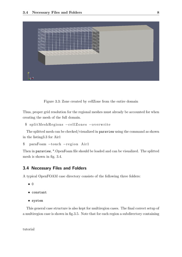Tutorial to set up a case for chtMultiRegionFoam in OpenFOAM 2.0.0 | PDF | 3-D Graphics ...