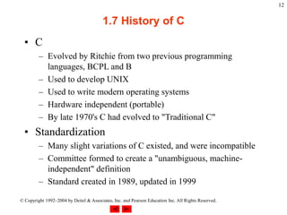 C programming Introduction | PPT
