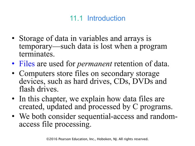 Chapter 11 Powerpoint Slides - Files | PPT