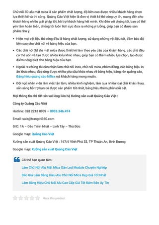 Chữ 3d alu mặt mica | PDF